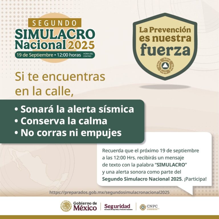 Segundo Simulacro Nacional 2025: así será el ejercicio del 19 de septiembre en México - La Orla